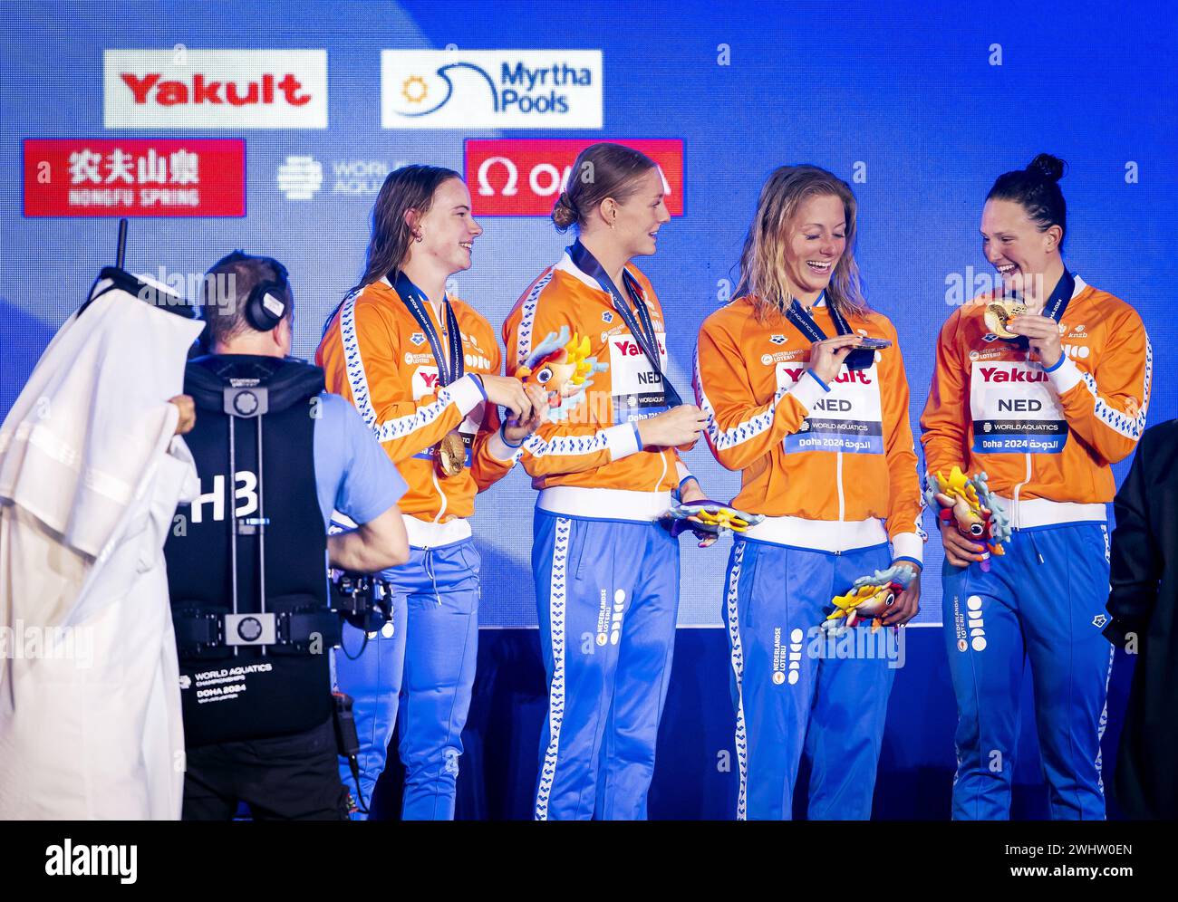 DOHA - Janna van Kooten, Marrit Steenbergen, Kira Toussaint and Kim ...