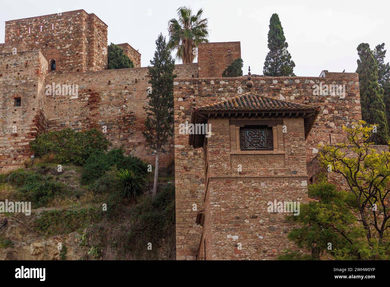 historical monuments of the city of malaga in spain Stock Photo - Alamy