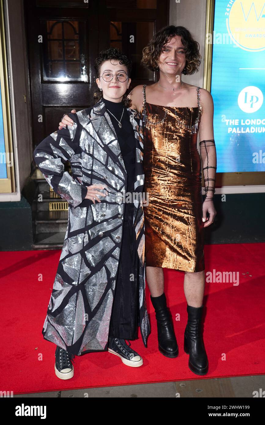 Lucy Moss and Toby Marlow, creators of the musical Six, attending the ... Lucy Moss and Toby Marlow, creators of the musical Six, attending the ...