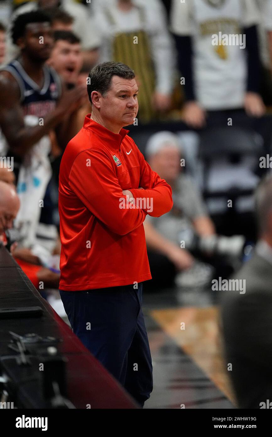 Arizona head coach Tommy Lloyd in the first half of an NCAA college ...