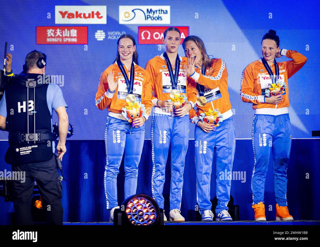 DOHA - Janna van Kooten, Marrit Steenbergen, Kira Toussaint and Kim ...