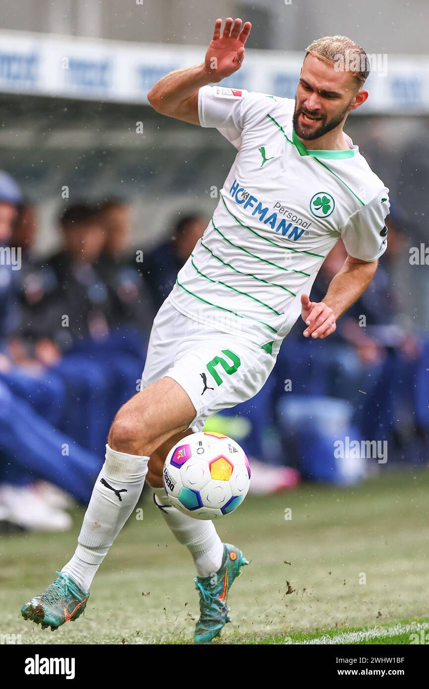 11 February 2024, Bavaria, Fürth: Soccer: Bundesliga 2, SpVgg Greuther ...