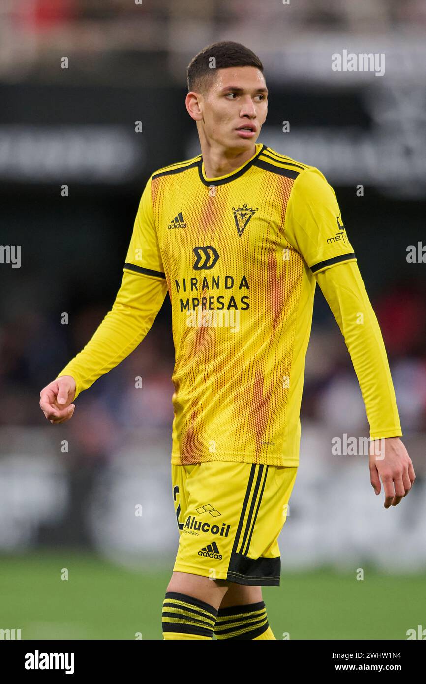 CARTAGENA, SPAIN - FEBRUARY 11: Daniel Luna Playmaker of CD Mirandes ...