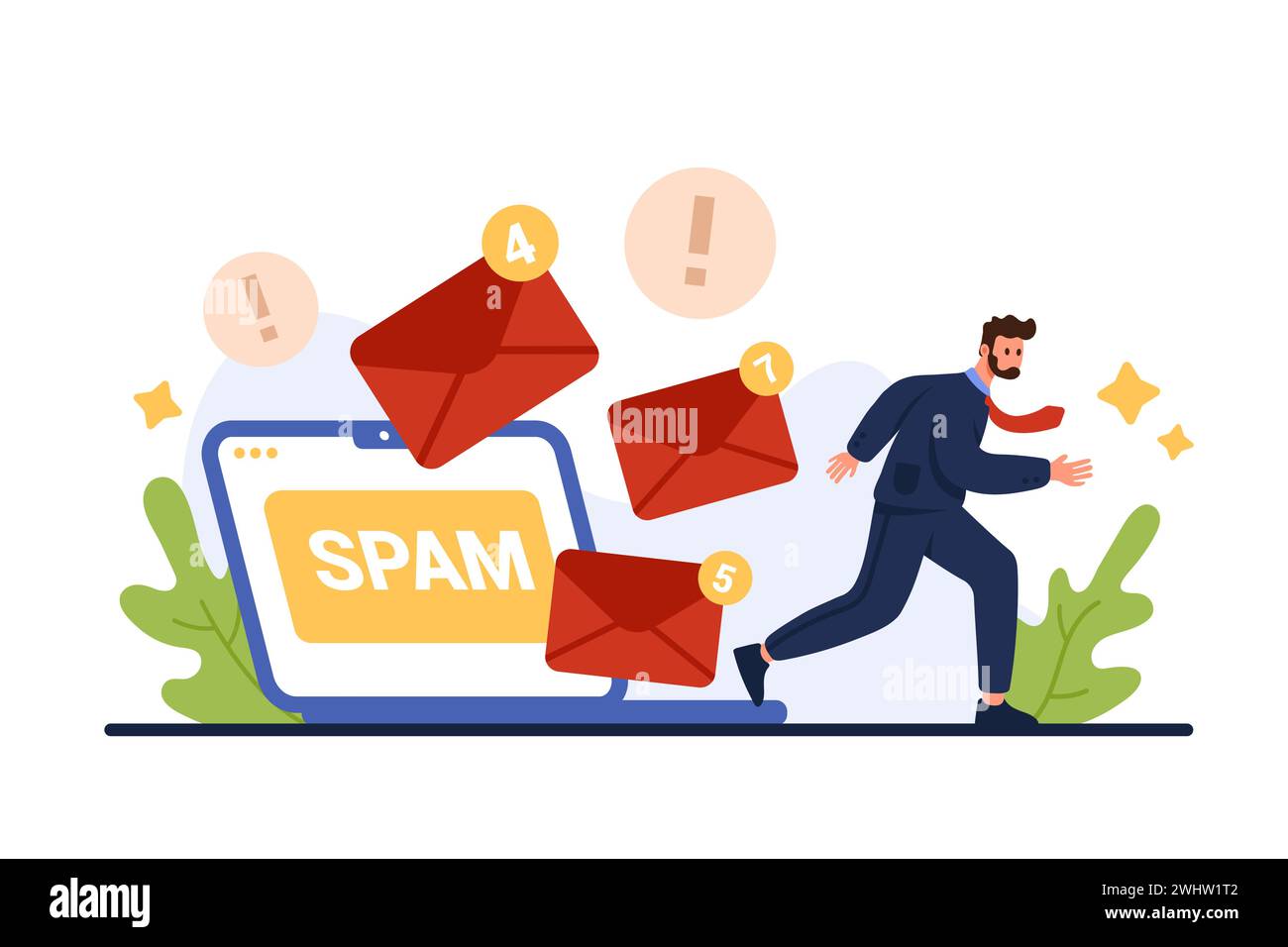 Cartoon man running away hi-res stock photography and images - Alamy
