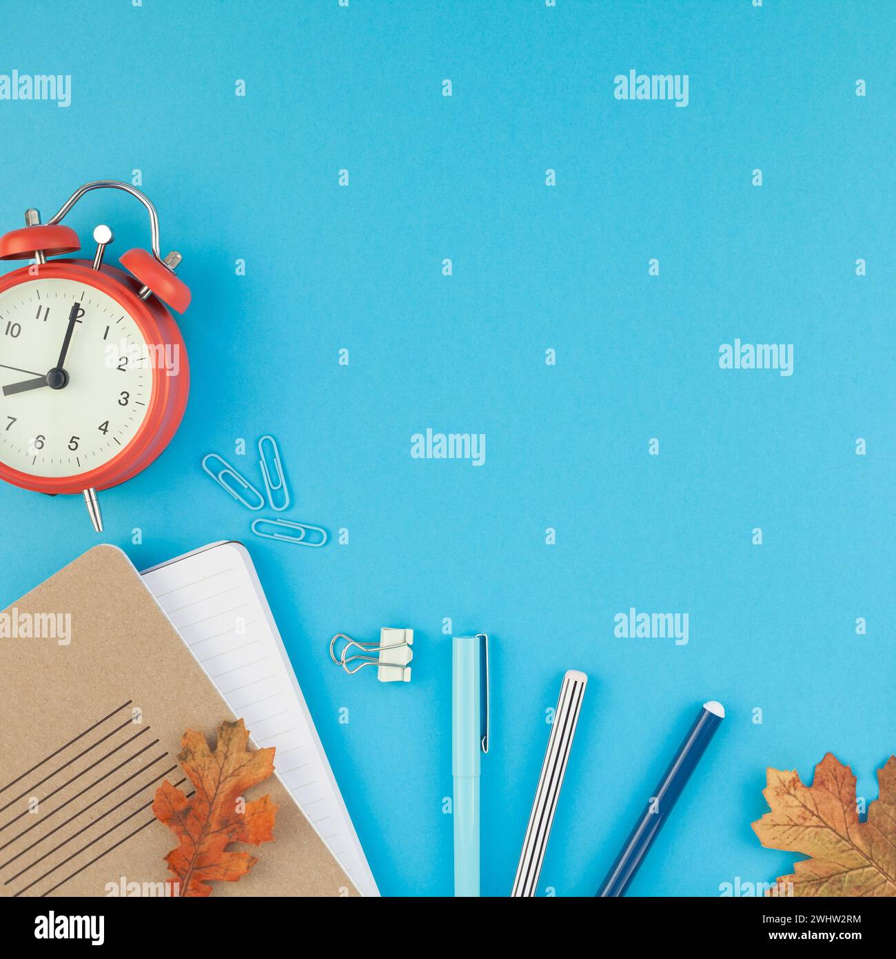 Top view back to school concept Stock Photo - Alamy