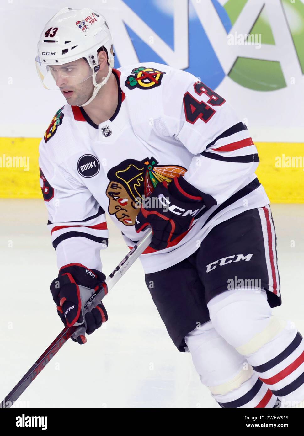 NHL profile photo on Chicago Blackhawks player Colin Blackwell at a ...