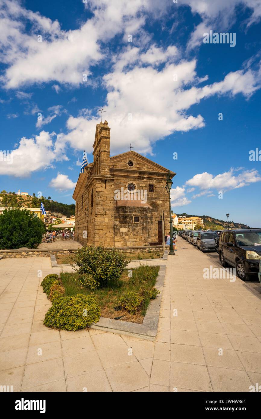 ZAKYNTHOS, GREECE - September 21, 2022: Church of St. Nicholas Mola at ...