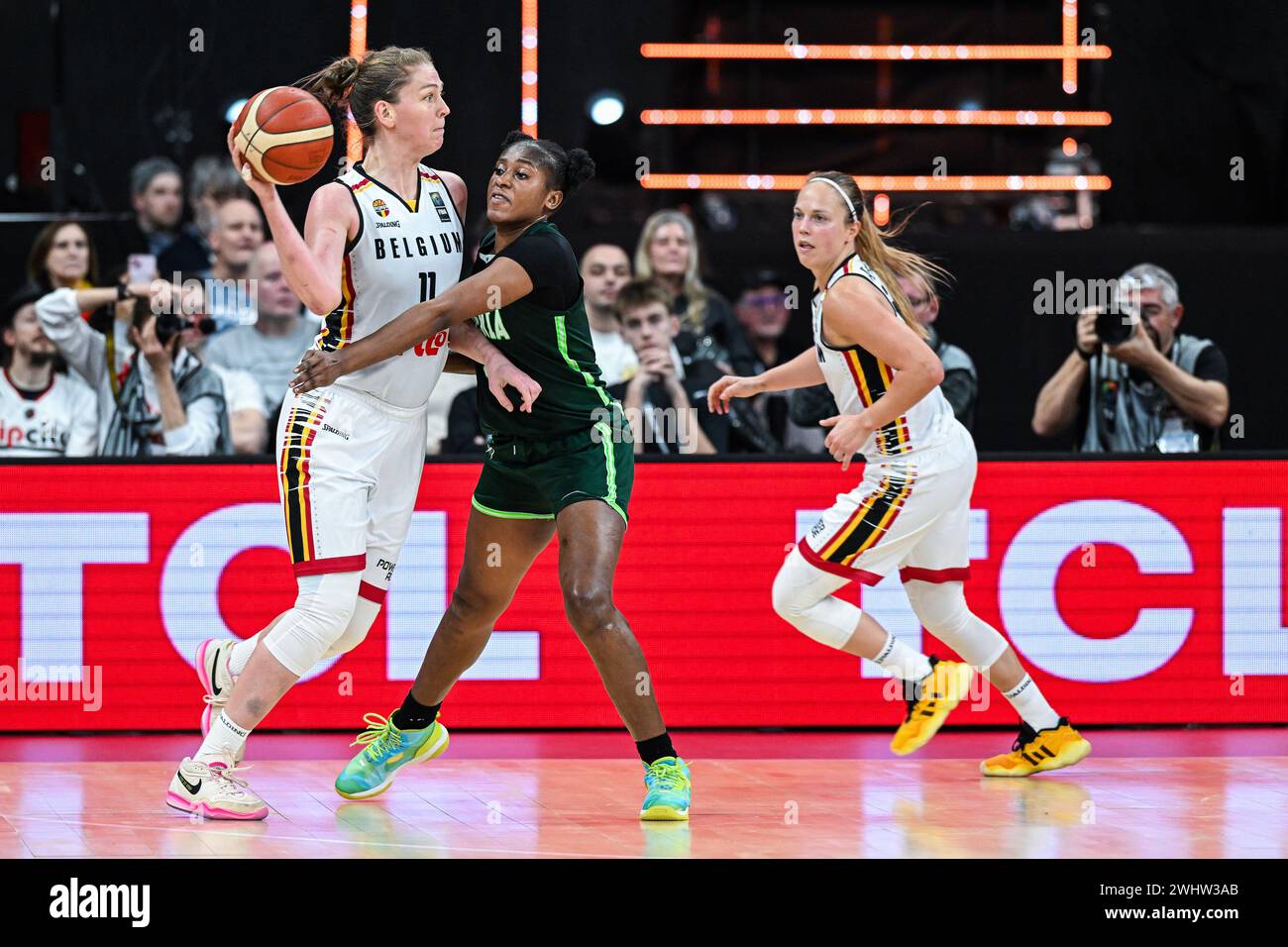 Antwerp, Belgium. 11th Feb, 2024. Emma Meesseman of Belgium and ...
