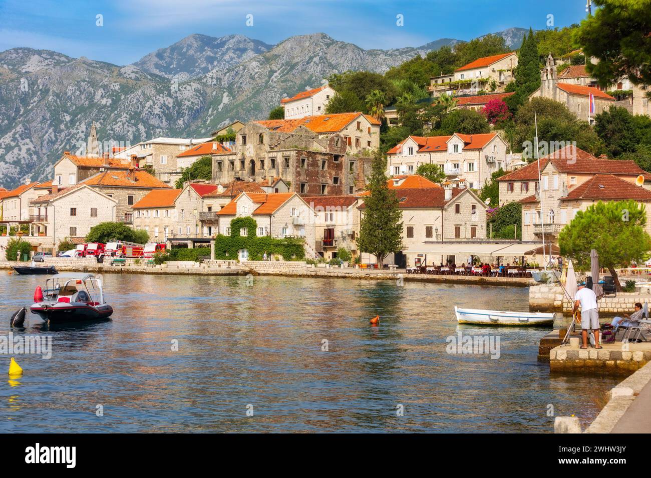 Panorama perast old town hi-res stock photography and images - Alamy