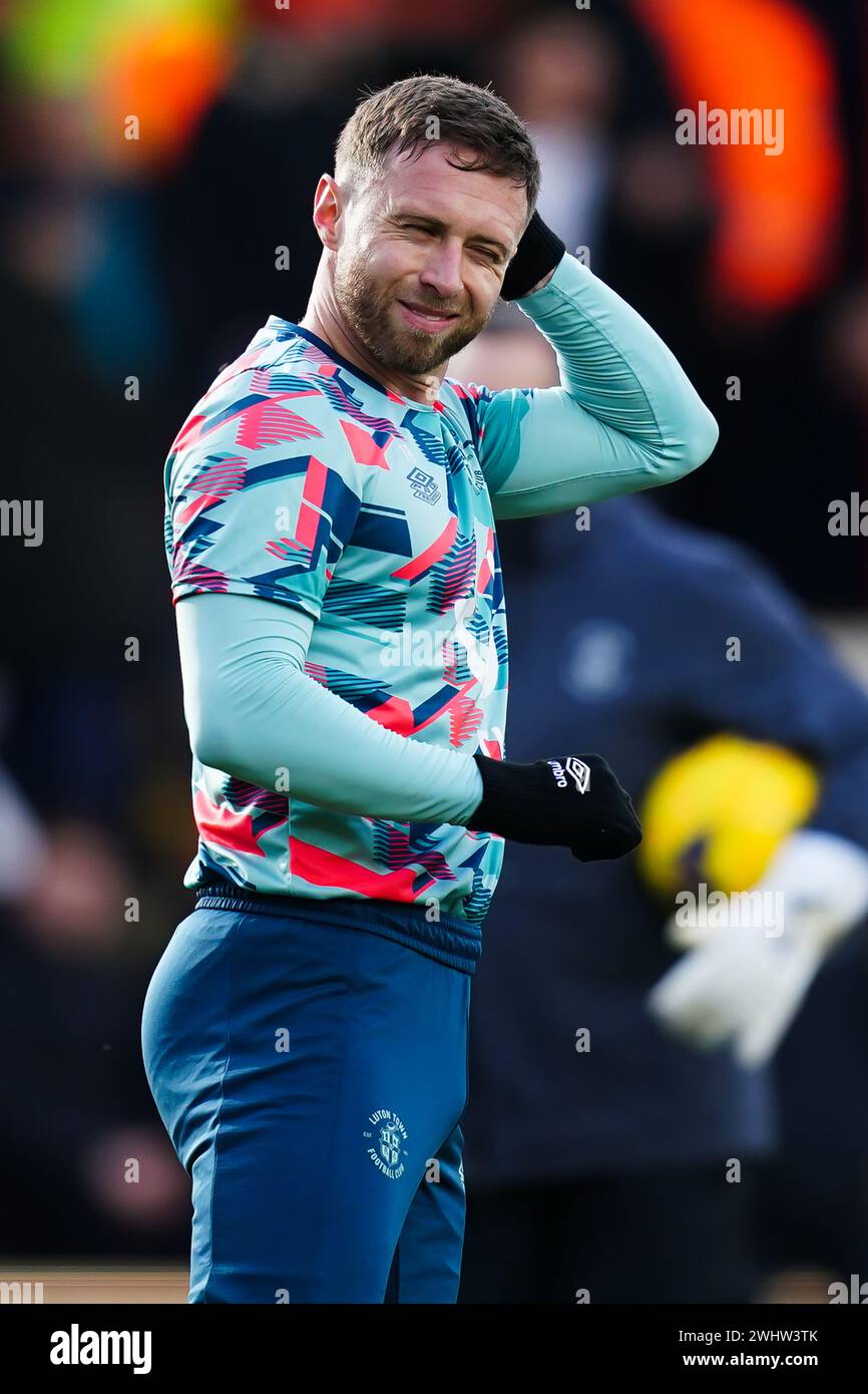Luton Town's Jordan Clark during the Premier League match at Kenilworth ...