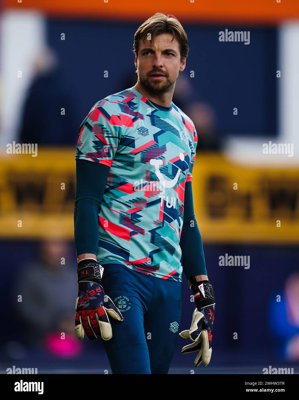 Luton Town goalkeeper Tim Krul during the Premier League match at ...