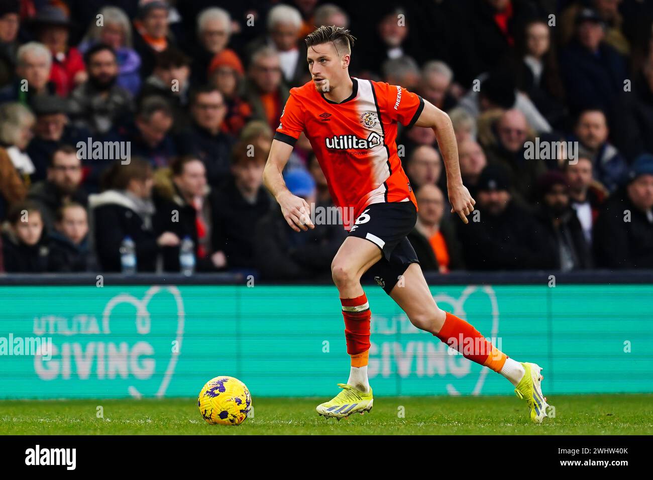 Luton Town's Reece Burke during the Premier League match at Kenilworth ...