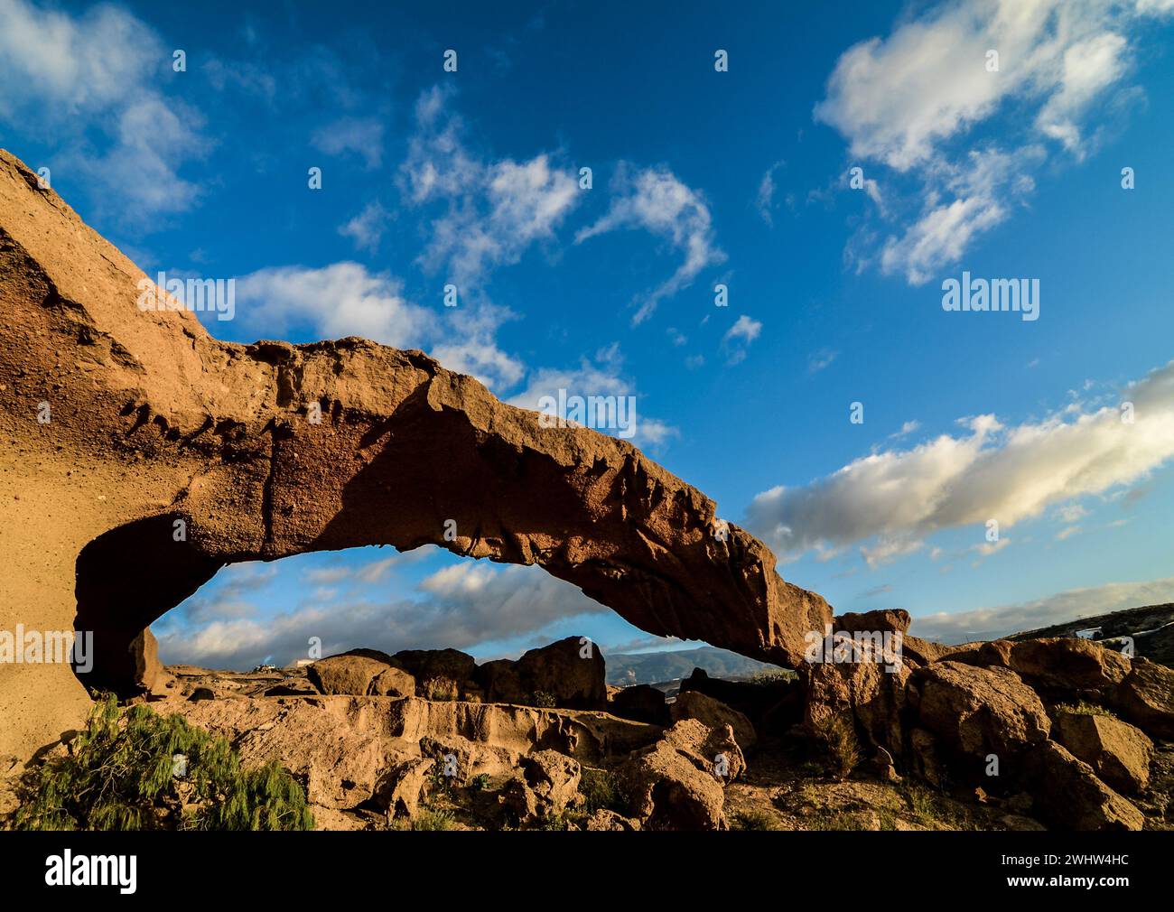 Natural Arch in the Desert Stock Photo - Alamy