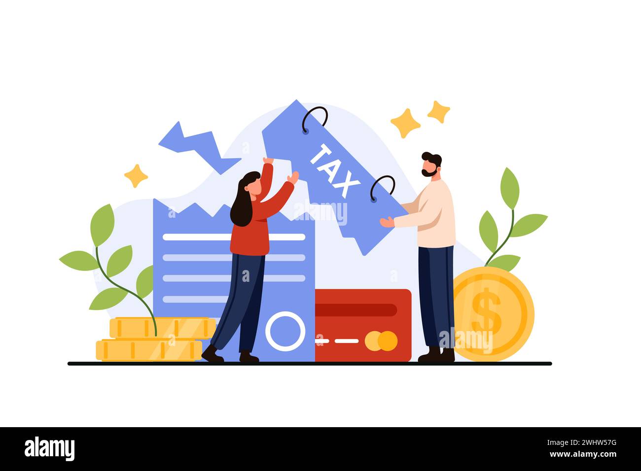 Relief and simplification of taxation. Tiny people cut bill document to ...