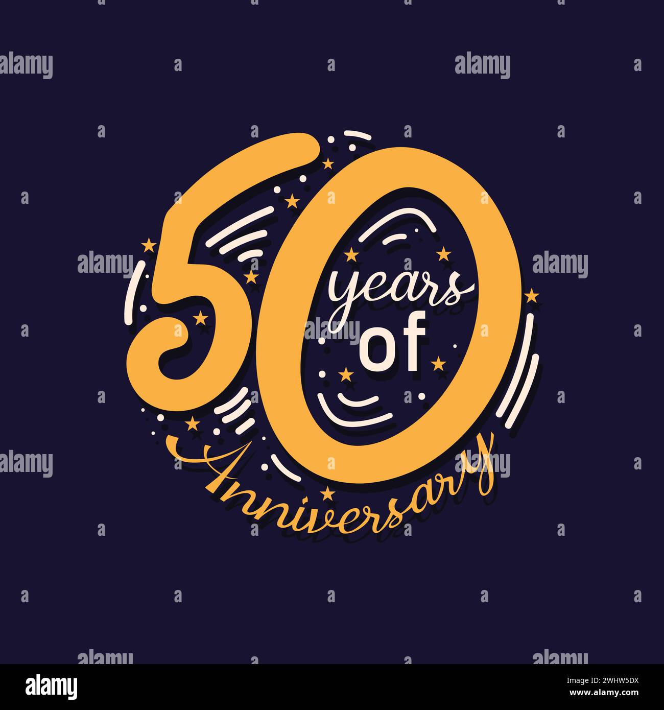 50th anniversary logo Stock Vector Images - Alamy