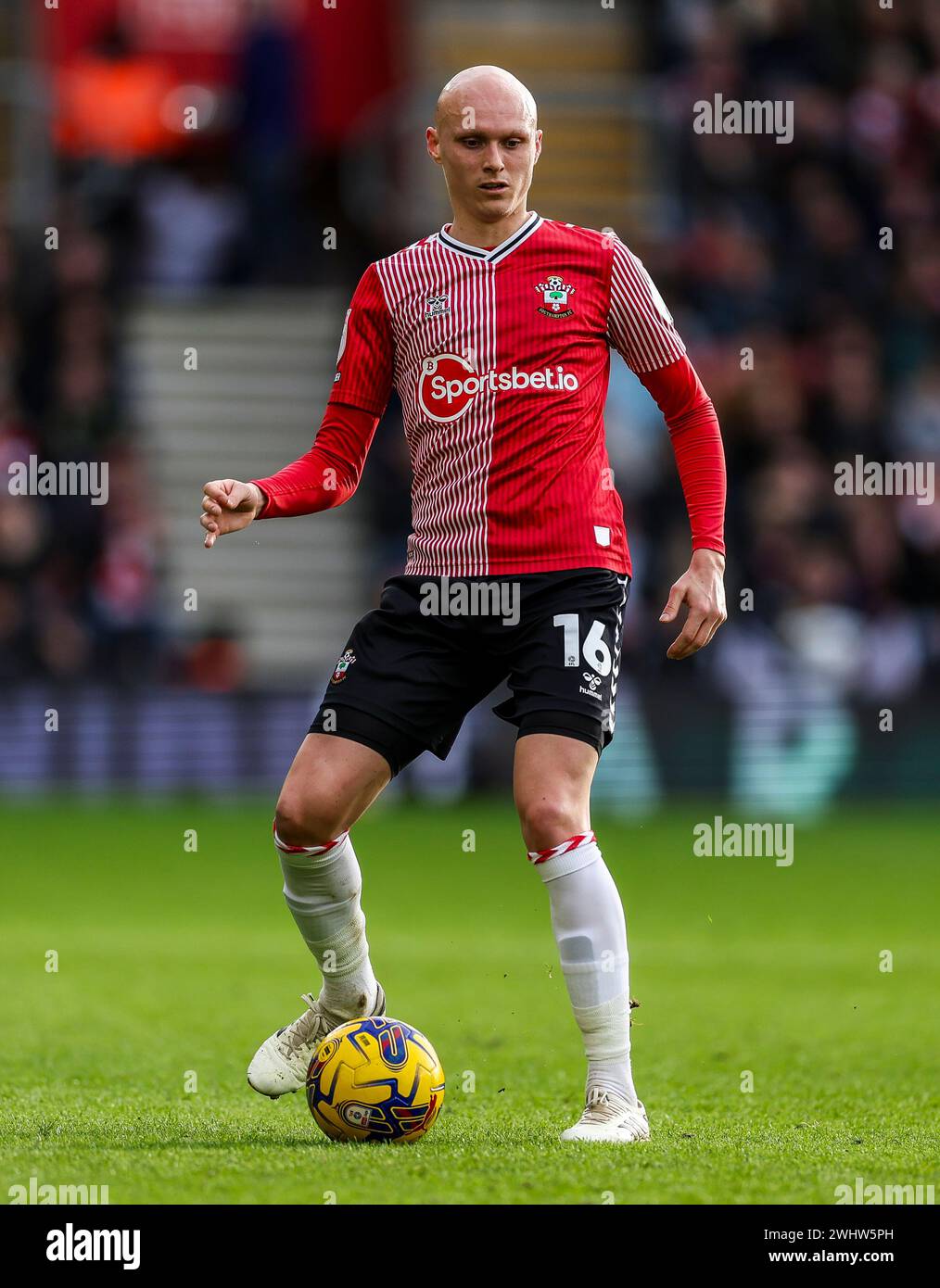 Southampton's Will Smallbone in action during the Sky Bet Championship ...