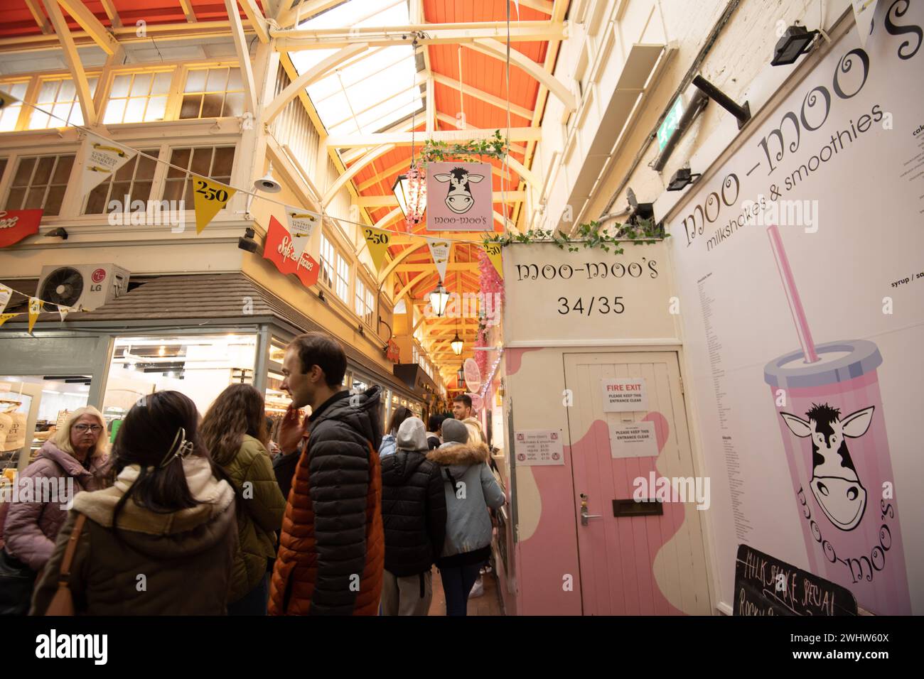 Moo-moos milkshakes and smoothies Stock Photo - Alamy