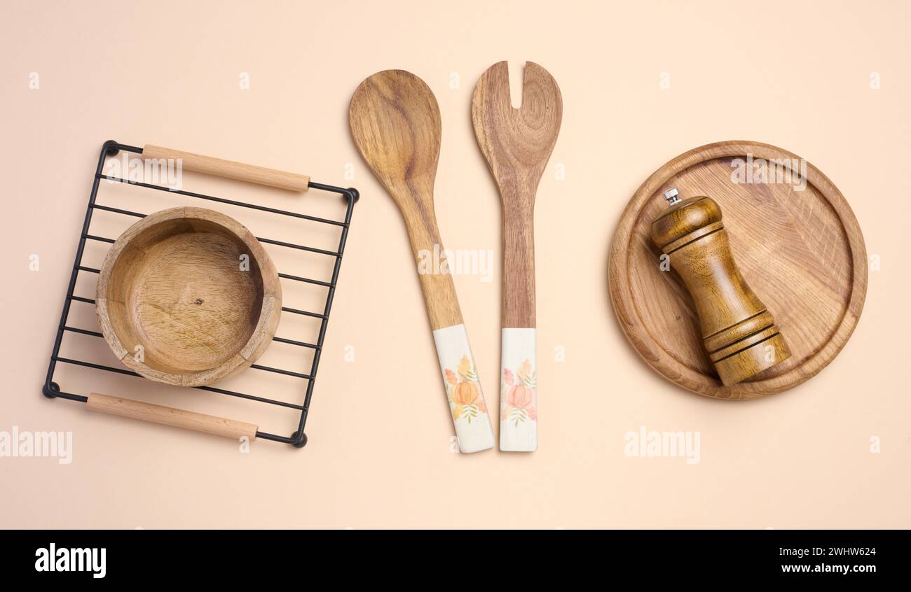 Wooden kitchen items hi-res stock photography and images - Alamy