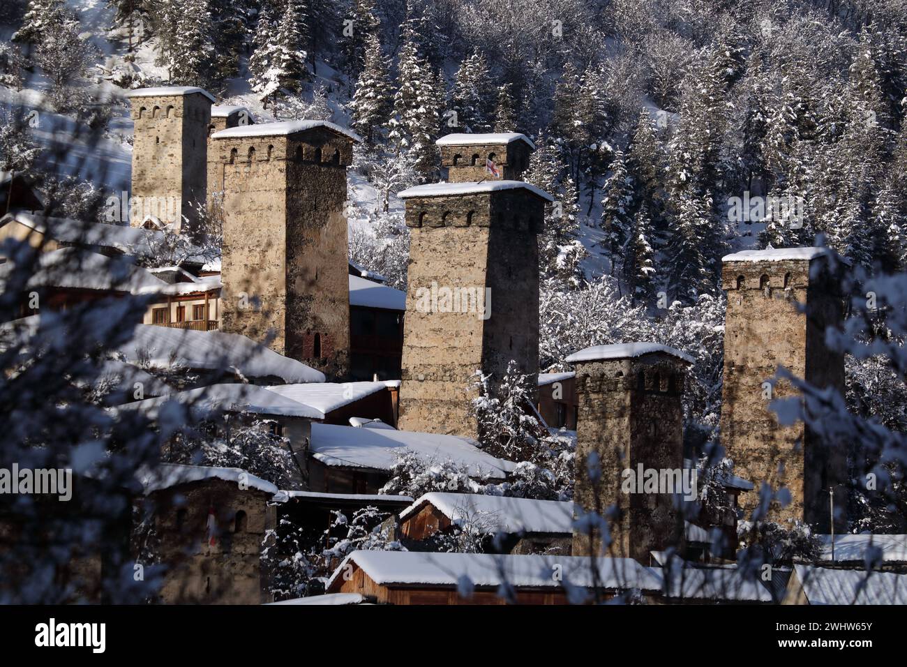 Caucasian defense towers hi-res stock photography and images - Alamy