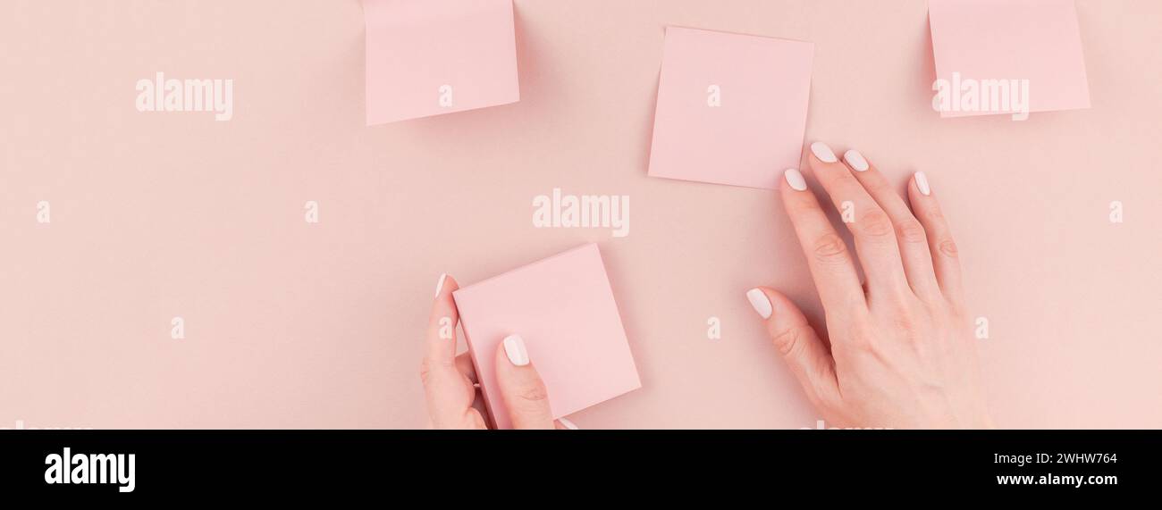 Woman sticky paper hi-res stock photography and images - Alamy