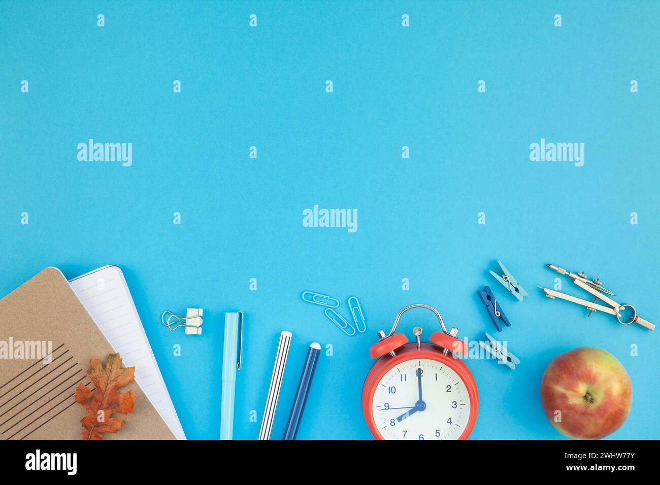 Top view back to school concept Stock Photo - Alamy