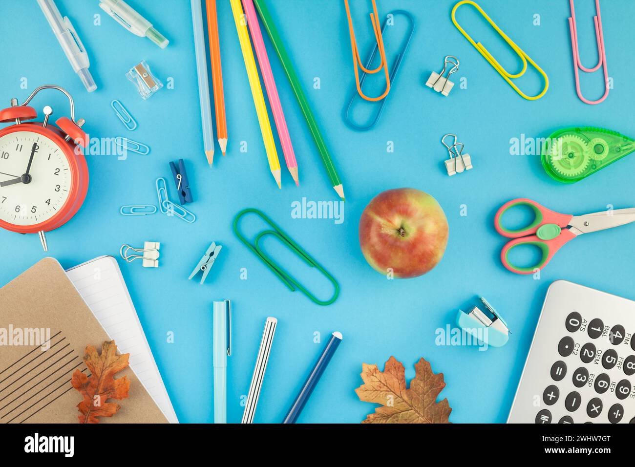 Top view back to school concept Stock Photo - Alamy
