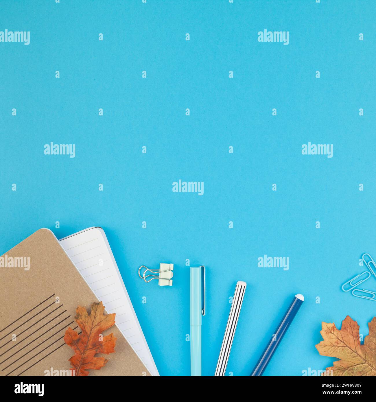 Top view back to school concept Stock Photo - Alamy