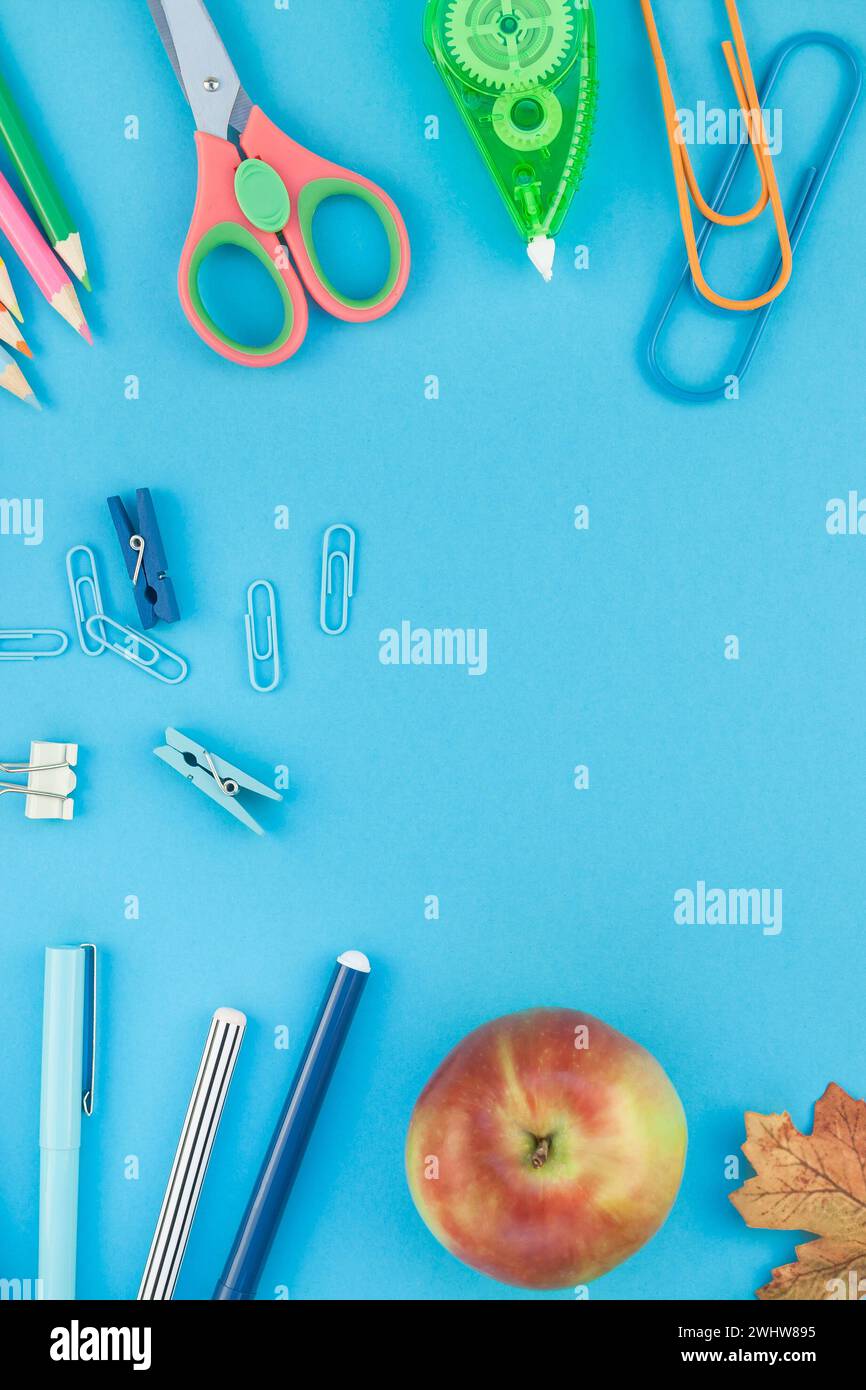 Top view back to school concept Stock Photo - Alamy