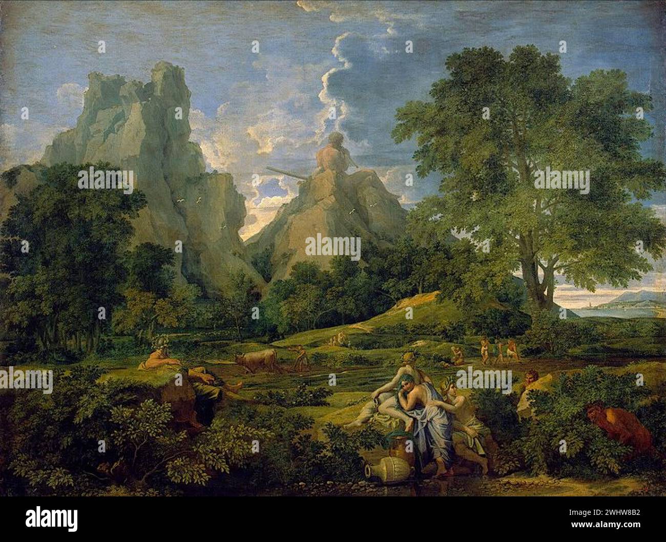 Nicolas Poussin - Paysage avec Polyphème Stock Photo - Alamy
