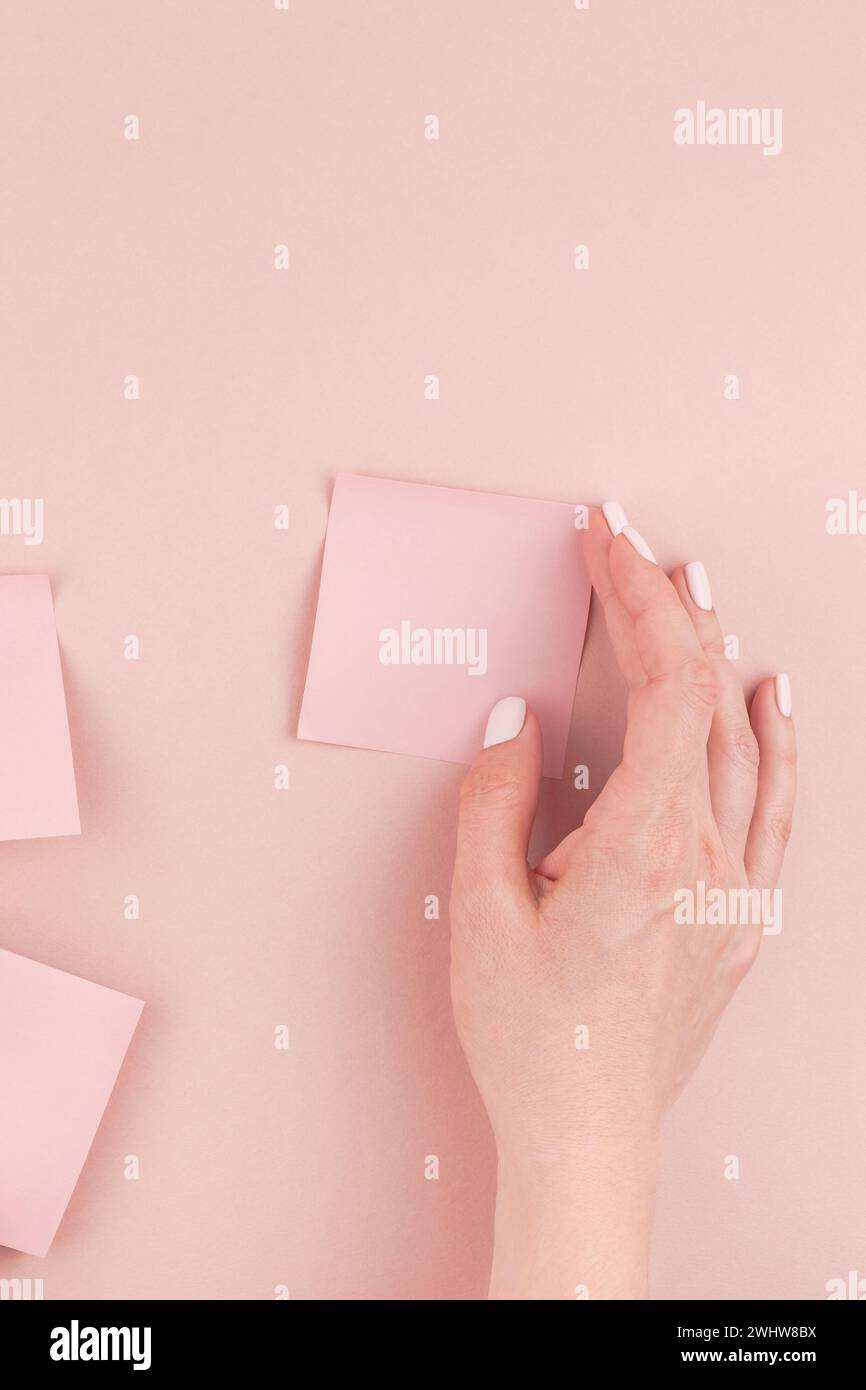 Woman sticky paper hi-res stock photography and images - Alamy