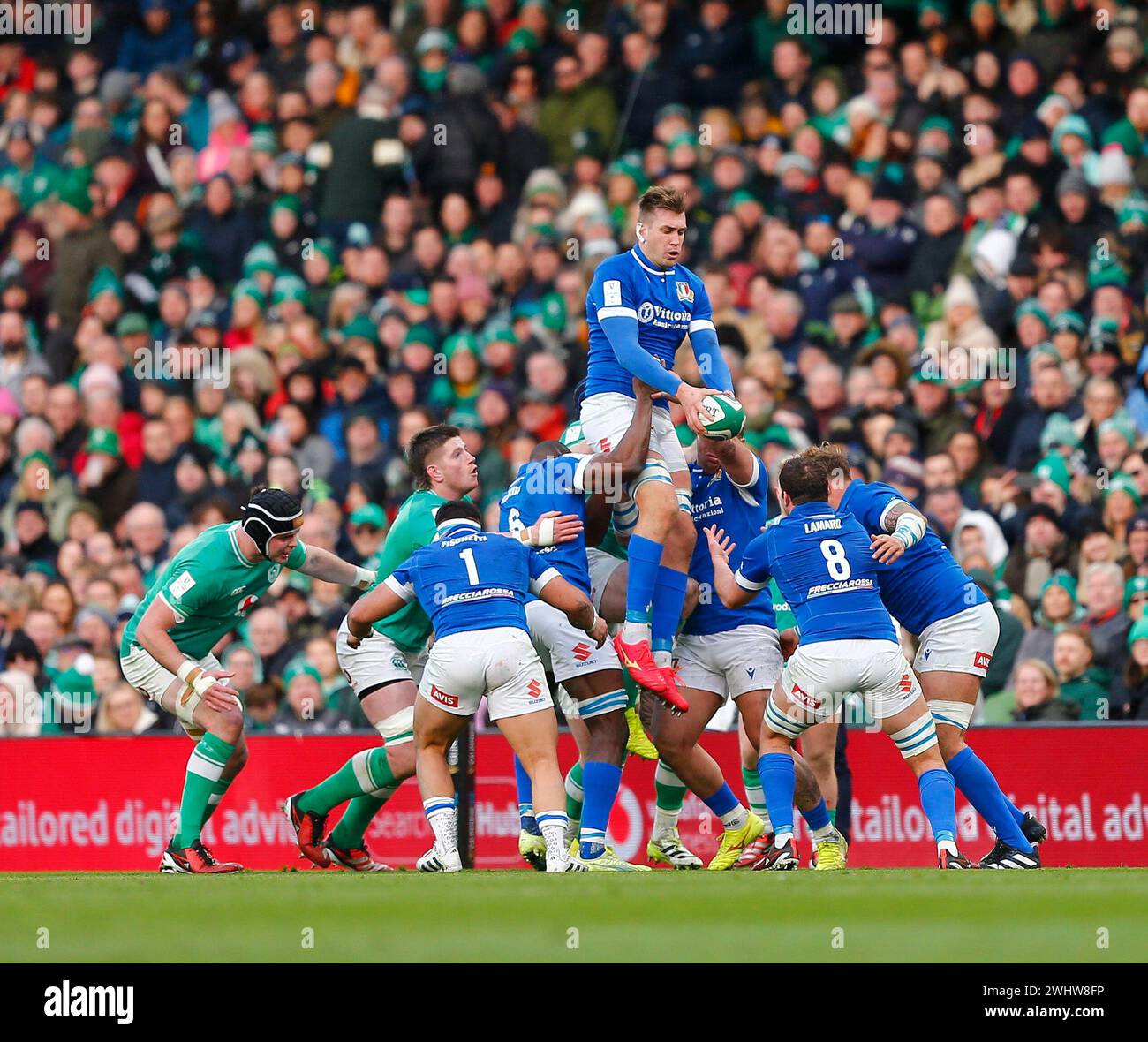 11th February 2024; Aviva Stadium, Dublin, Ireland: Six Nations International Rugby, Ireland ...