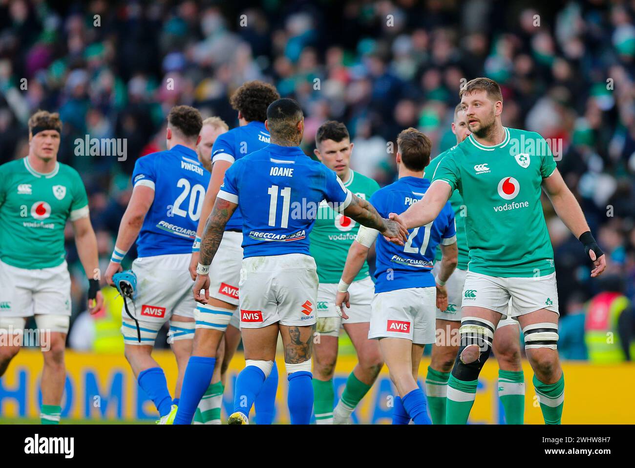 11th February 2024; Aviva Stadium, Dublin, Ireland: Six Nations International Rugby, Ireland ...