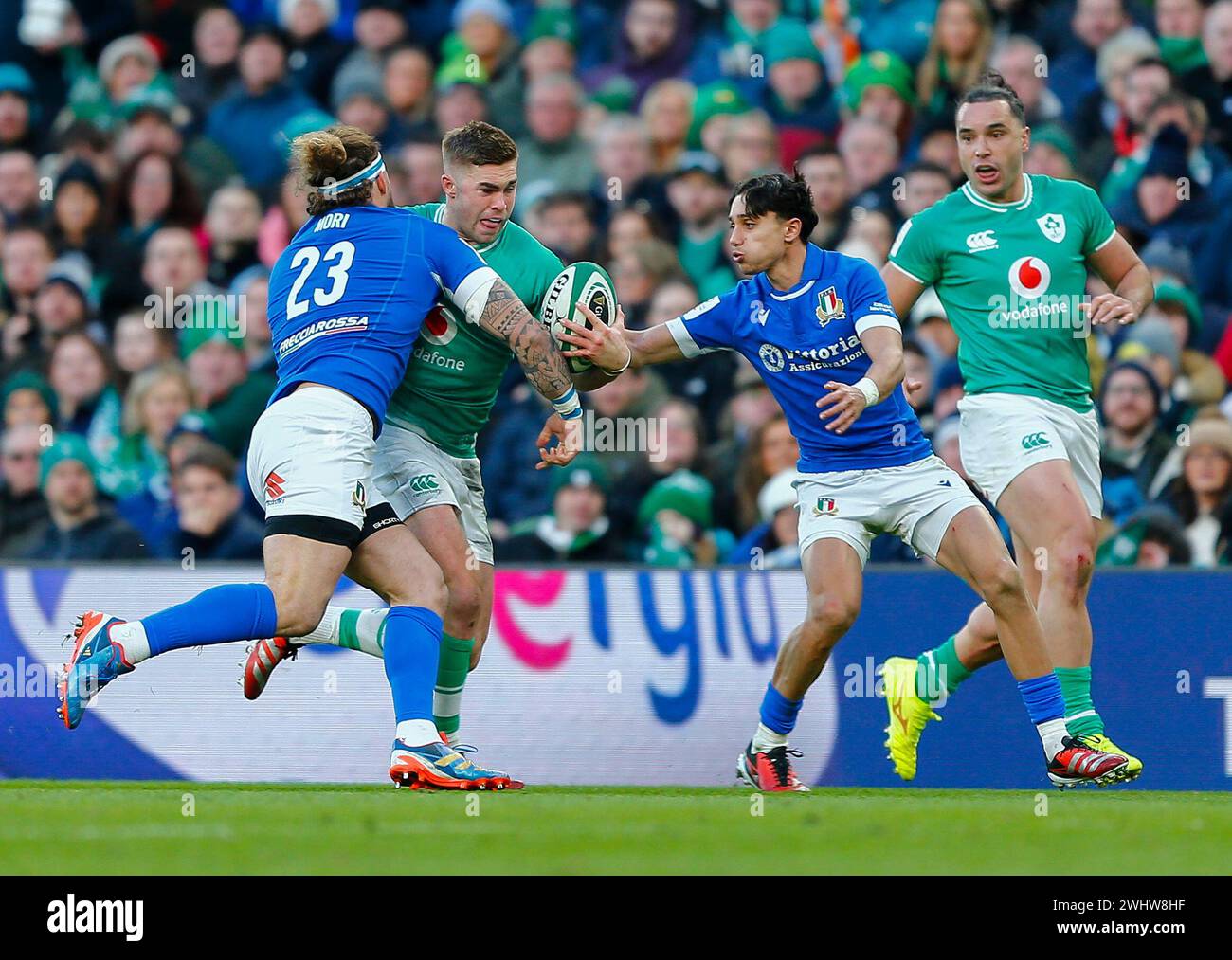 11th February 2024; Aviva Stadium, Dublin, Ireland: Six Nations International Rugby, Ireland ...