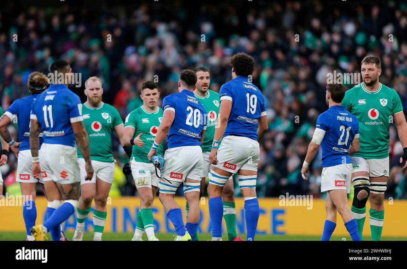 11th February 2024; Aviva Stadium, Dublin, Ireland: Six Nations International Rugby, Ireland ...