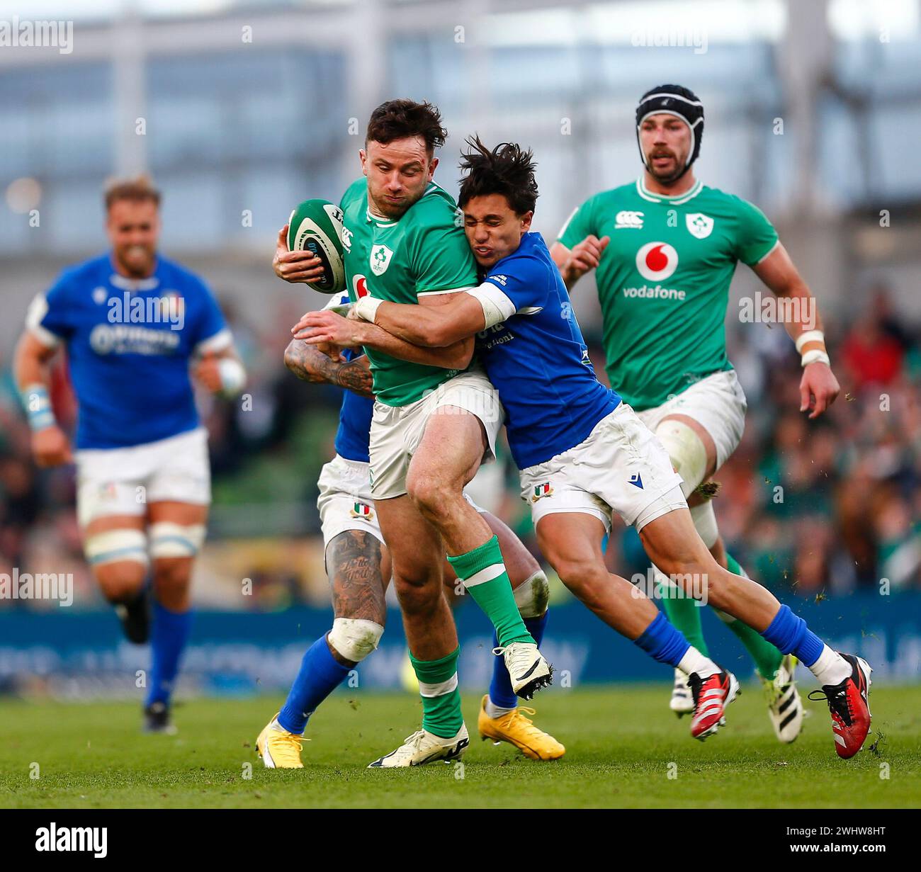 11th February 2024; Aviva Stadium, Dublin, Ireland: Six Nations International Rugby, Ireland ...