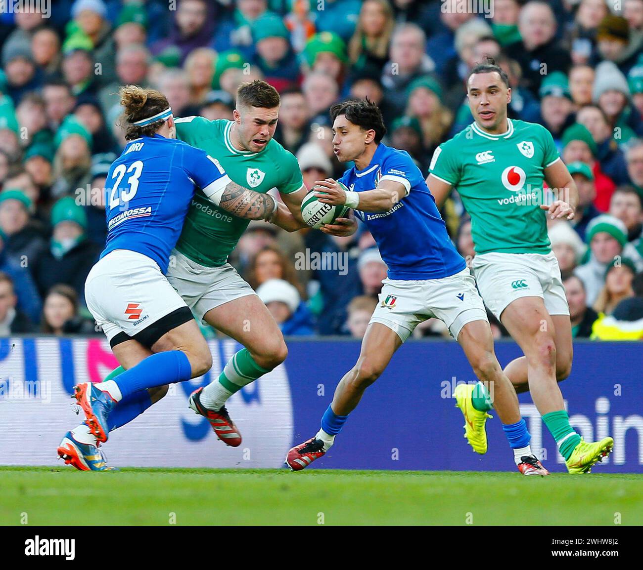 11th February 2024; Aviva Stadium, Dublin, Ireland: Six Nations International Rugby, Ireland ...