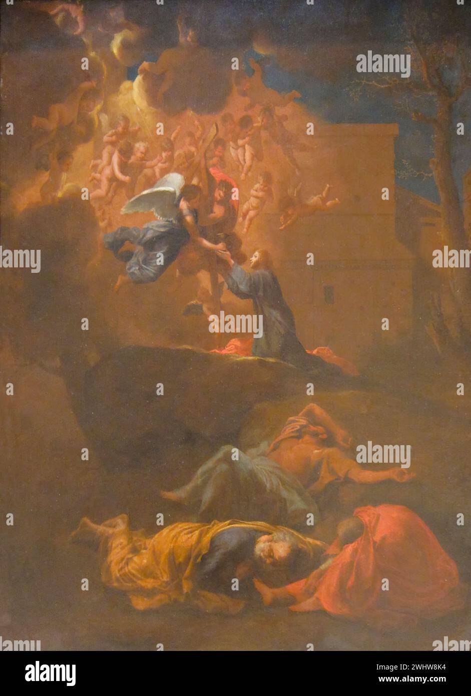 Nicolas Poussin 00001 - Le Christ au jardin des Oliviers Stock Photo ...