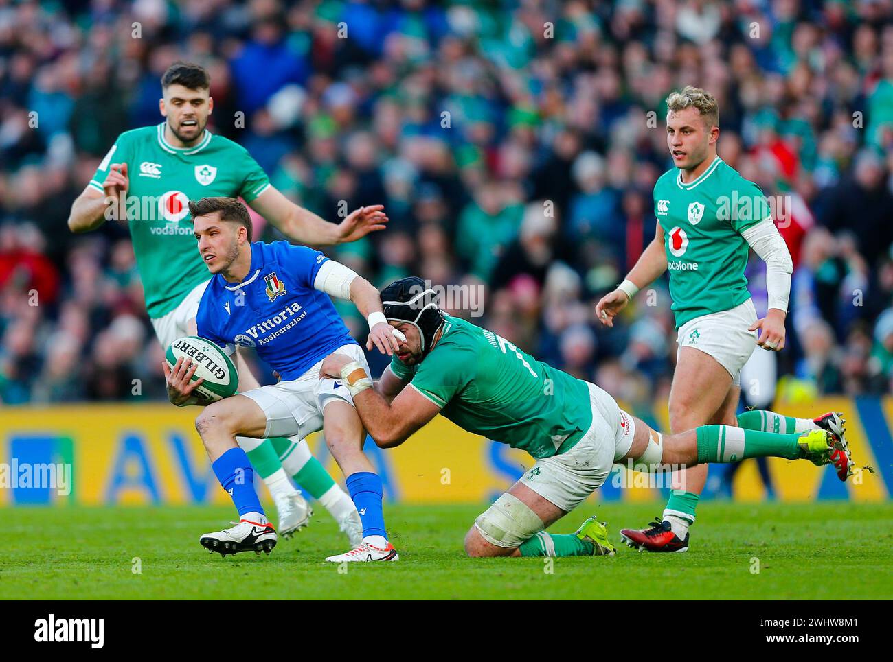11th February 2024; Aviva Stadium, Dublin, Ireland: Six Nations International Rugby, Ireland ...