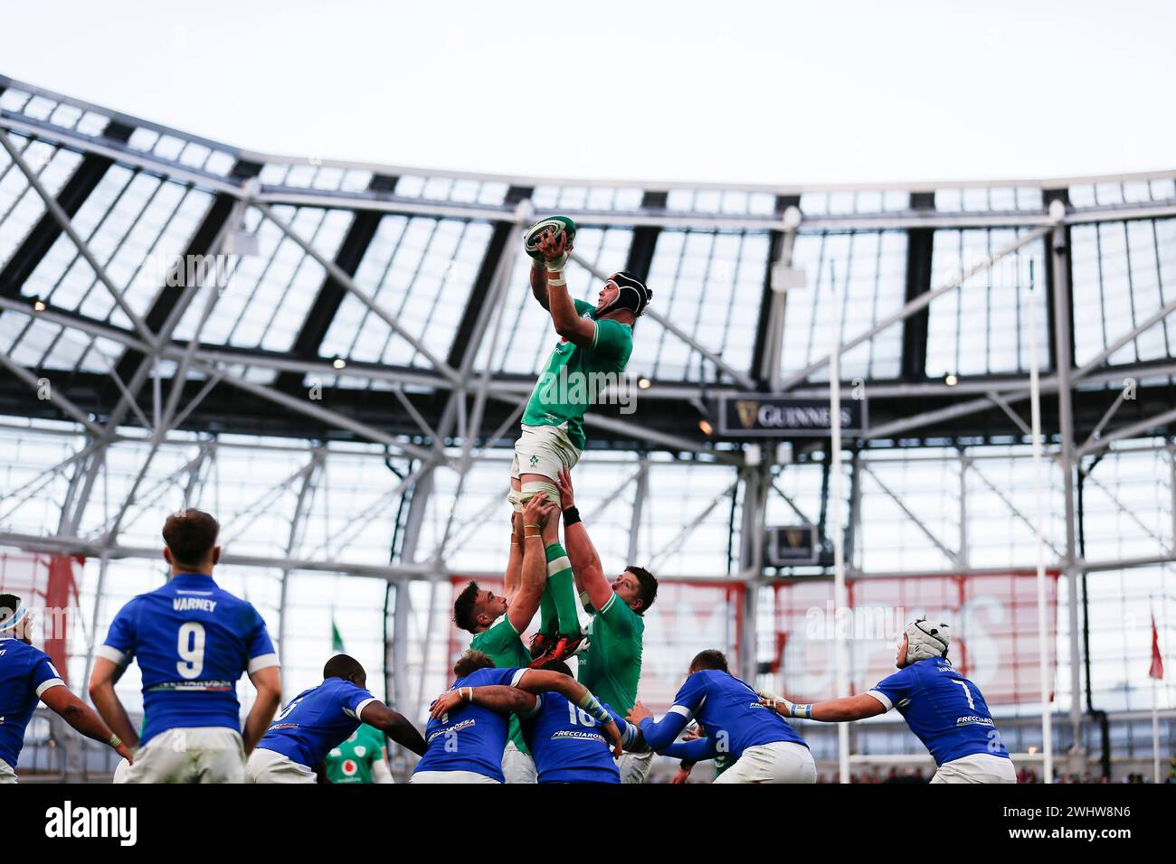 11th February 2024; Aviva Stadium, Dublin, Ireland: Six Nations ...