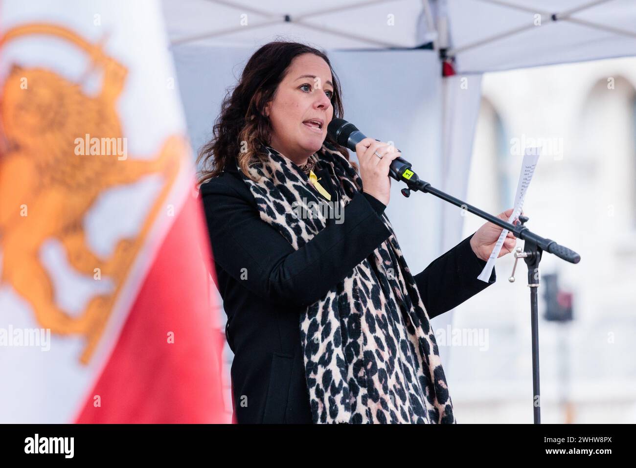 Whitehall, London, UK. 11th February 2024. Nicole Lampert, Jewish ...