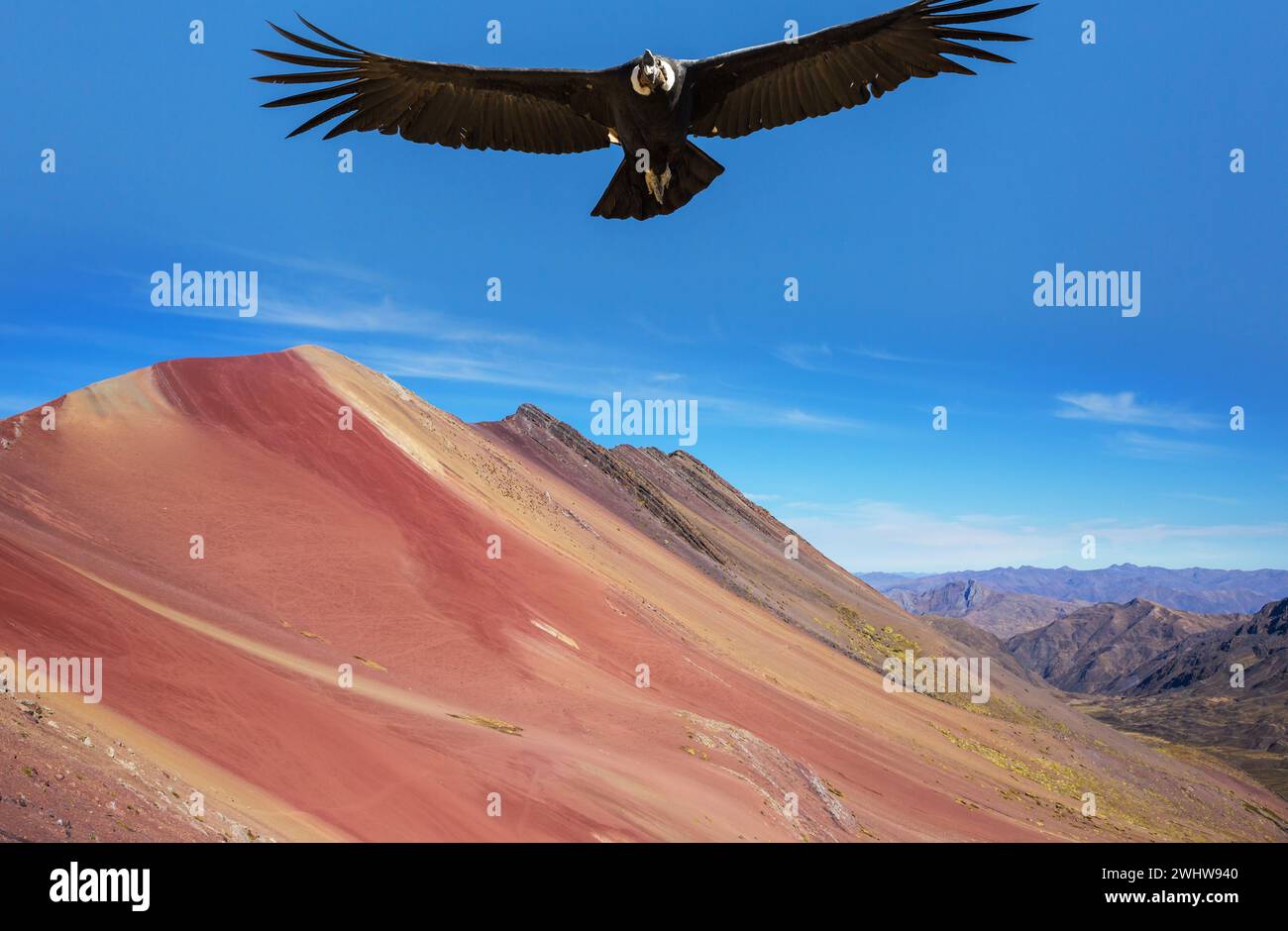 Rainbow Mountains, Pallay Puncho Apu Tacllo or Sharp Pointed Hill, Peru ...