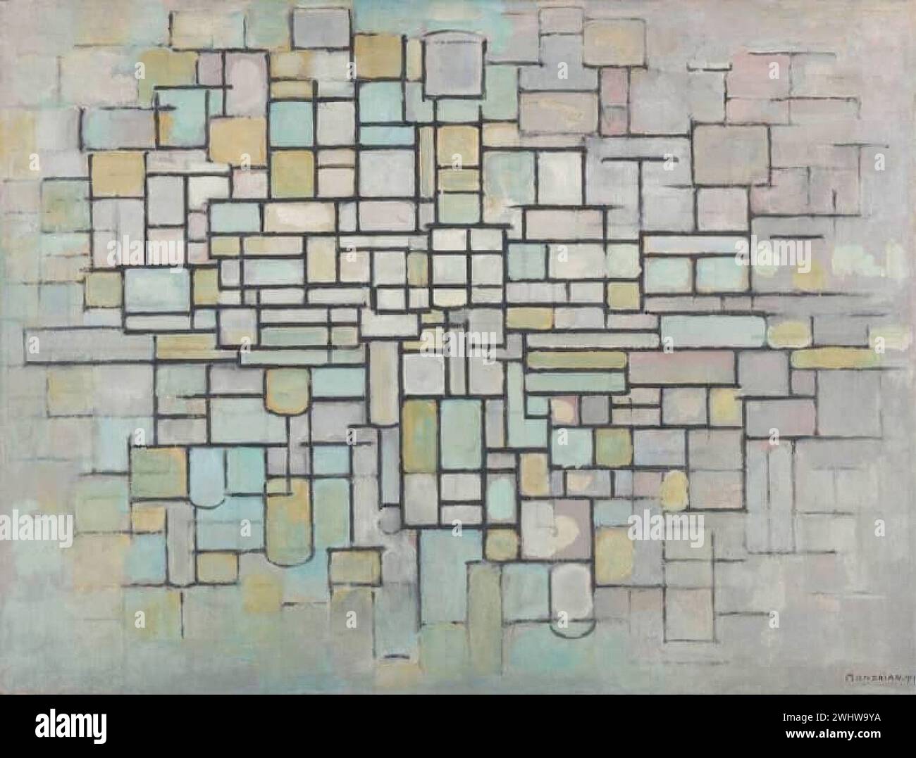 Piet Mondrian - Composition n° II Stock Photo - Alamy