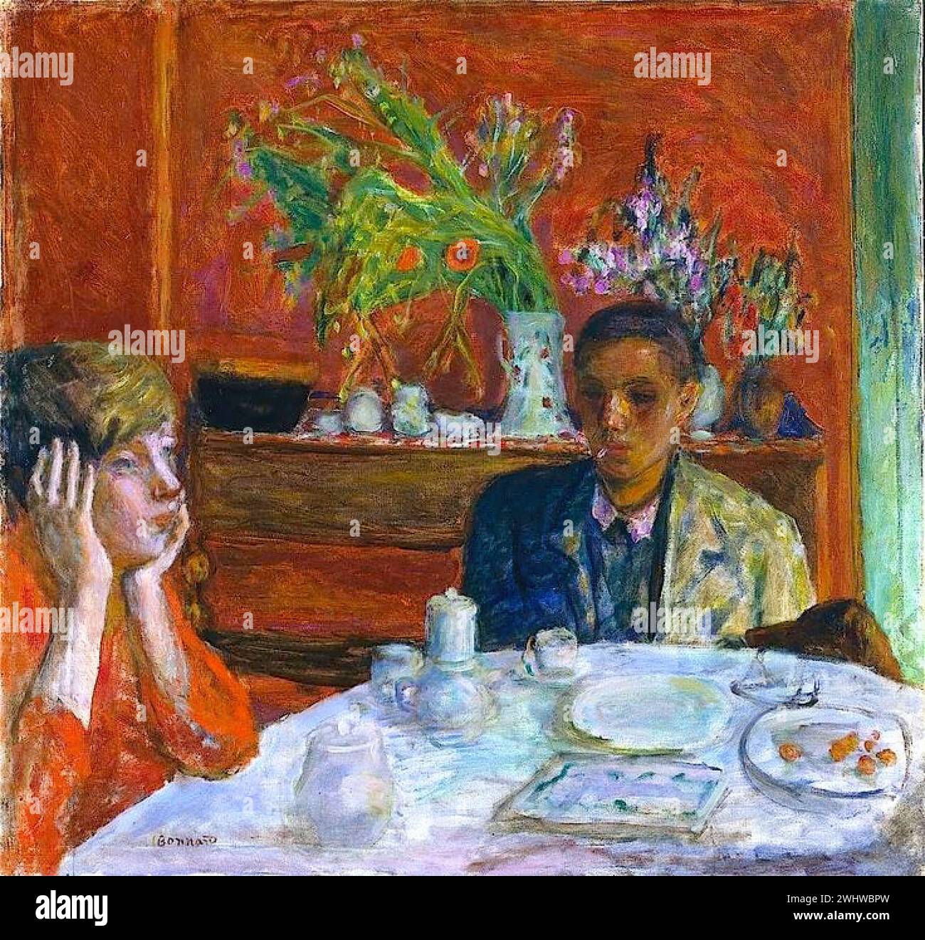 Pierre Bonnard - Après le diner Stock Photo - Alamy