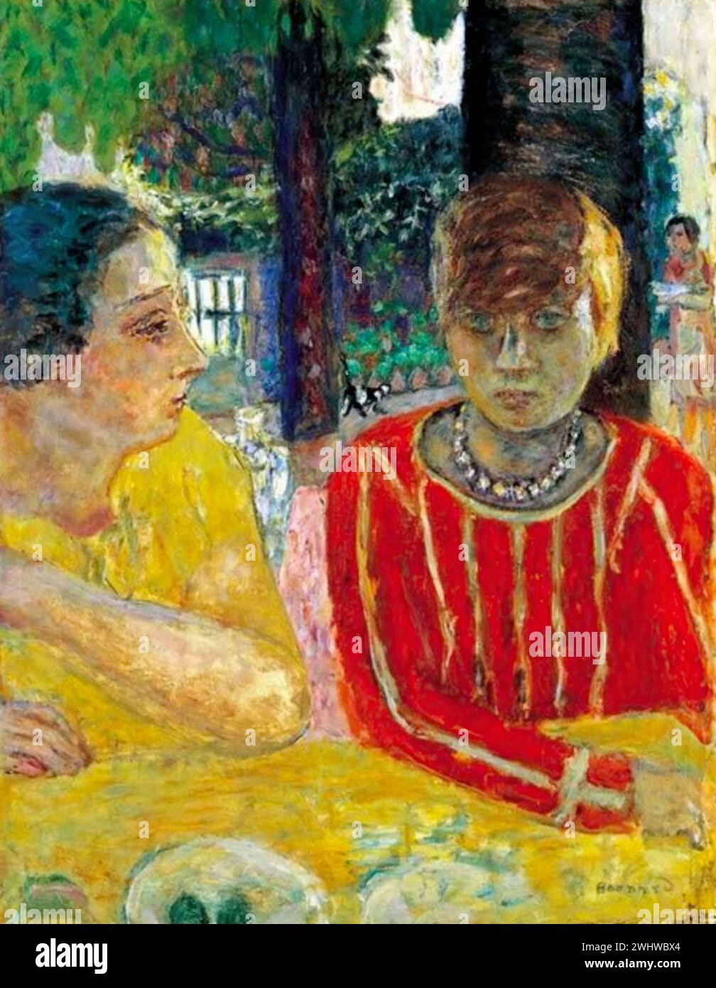 Pierre Bonnard - D 1403 - Reine Natanson et Marthe Bonnard au corsage ...