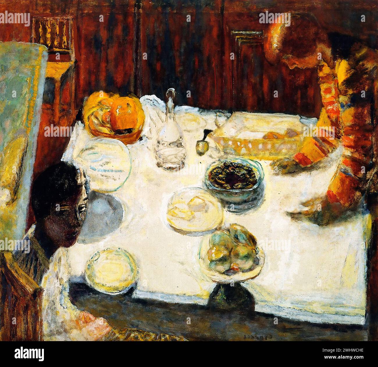 Pierre Bonnard 00001 - La Nappe blanche Stock Photo - Alamy