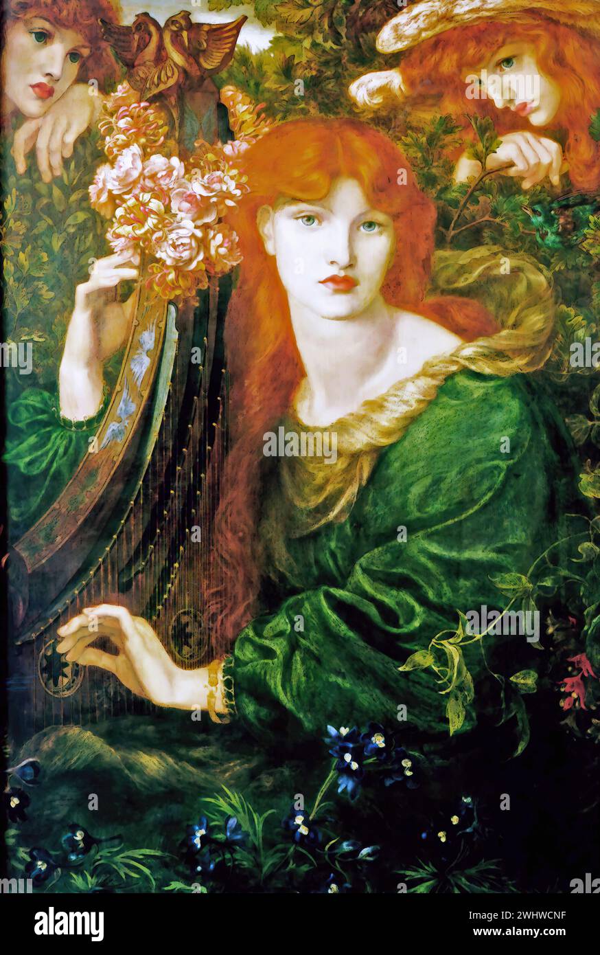 Rossetti - 1871-74 La Ghirlandata (Alexa Wilding Stock Photo - Alamy