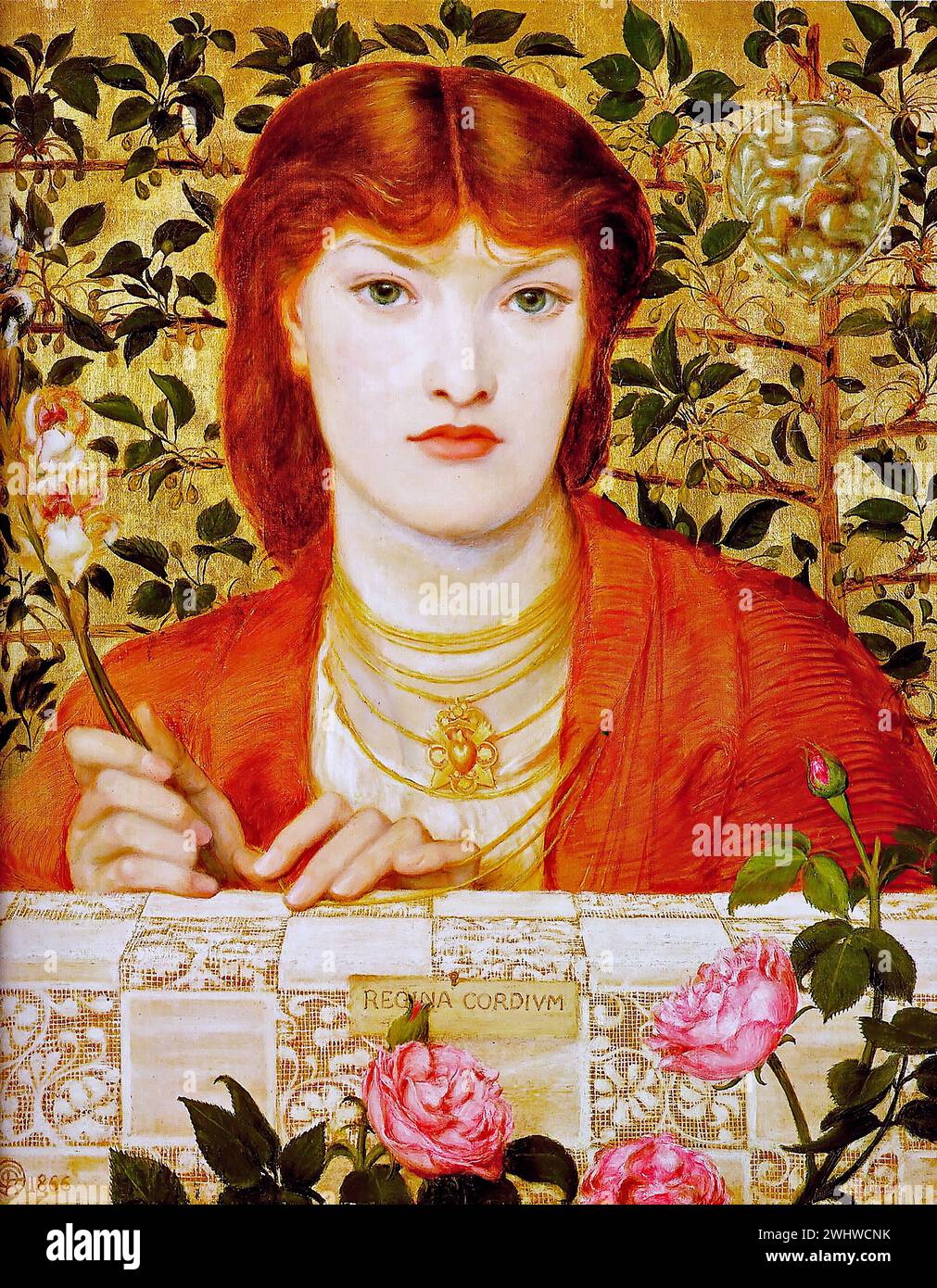 Rossetti - 1866 Regina Cordium (Alexa Wilding Stock Photo - Alamy