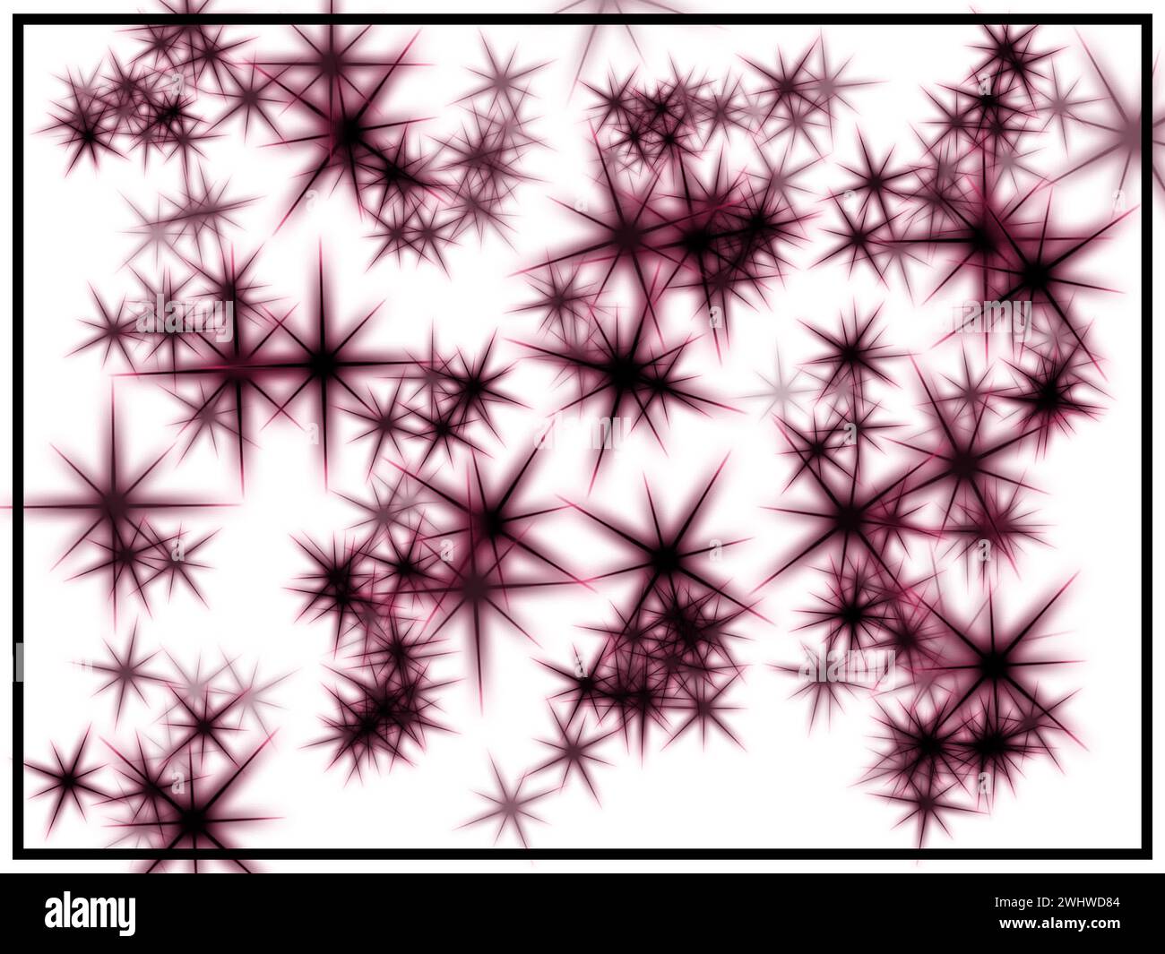 Background pink and black star bursts full page with border . High ...