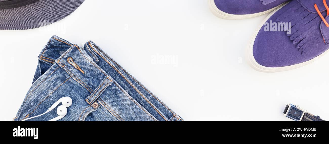 Woman top view hipster shoes hi-res stock photography and images - Alamy