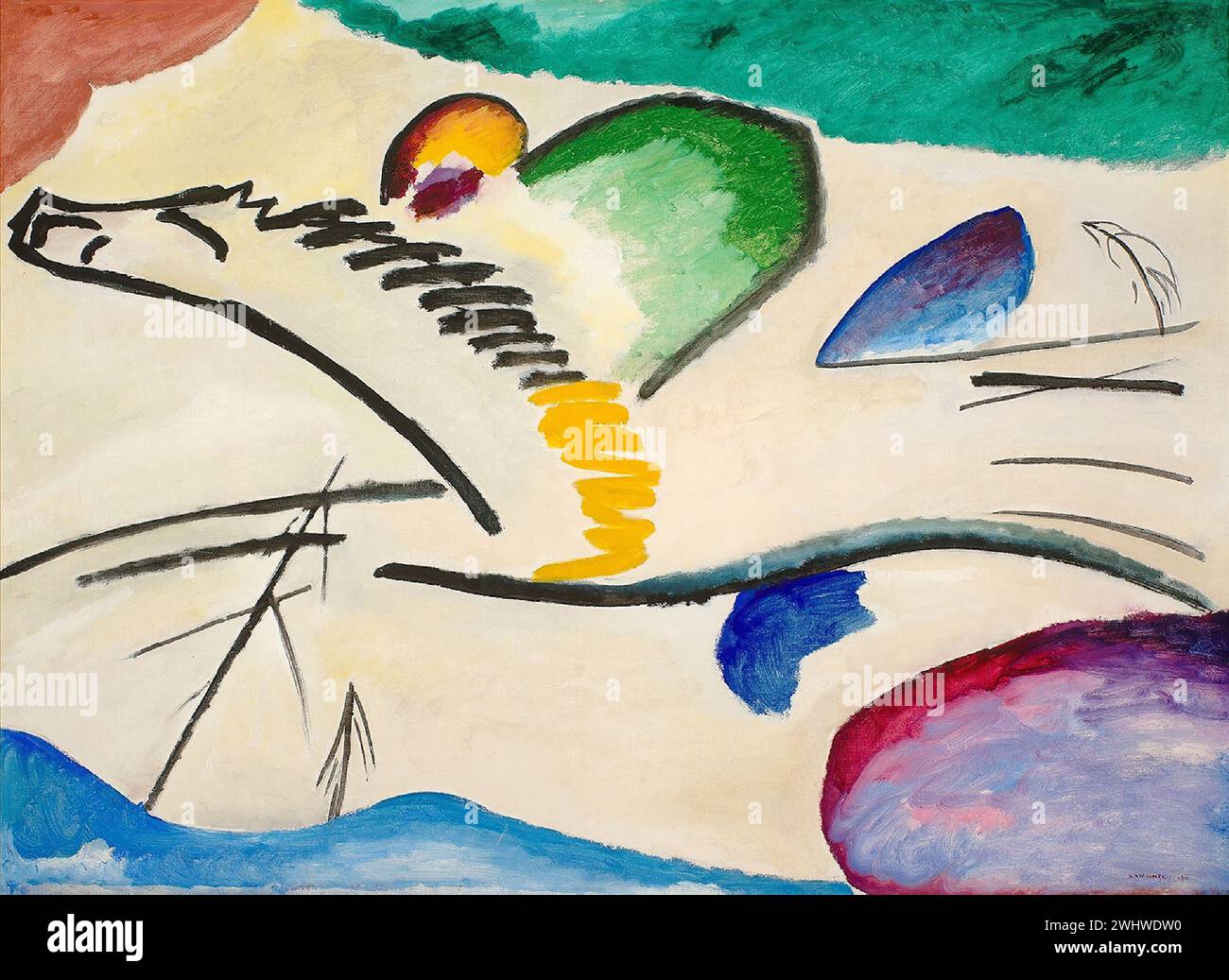 Vassily Kandinski - Le Cavalier Stock Photo - Alamy